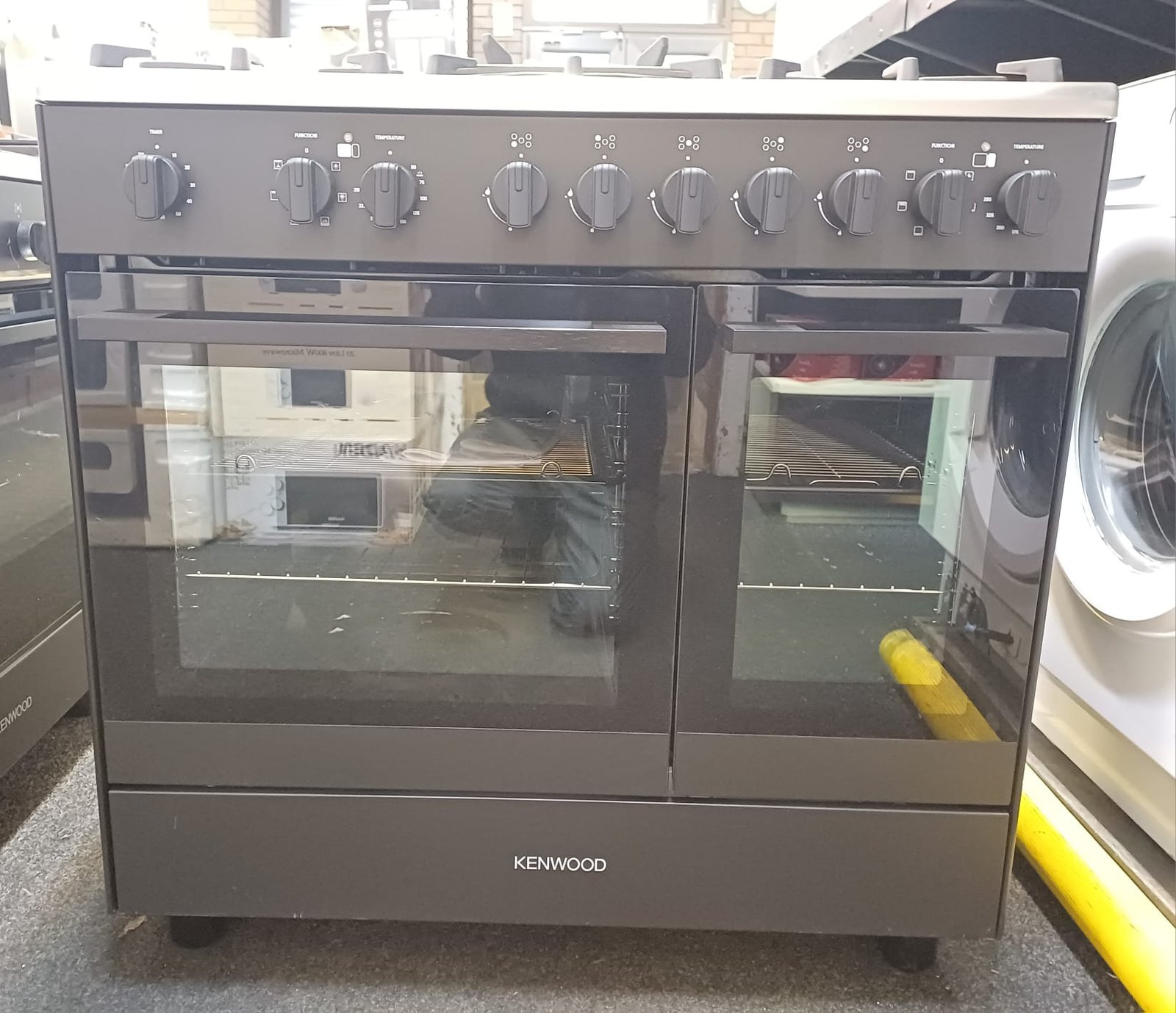 KENWOOD CK600DF 90cm Dual Fuel Cooker - Black Chrome - domestic ...